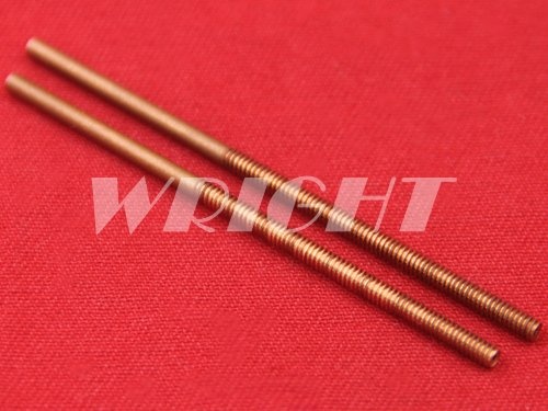 M3 copper threaded electrode copper tap with flush hole